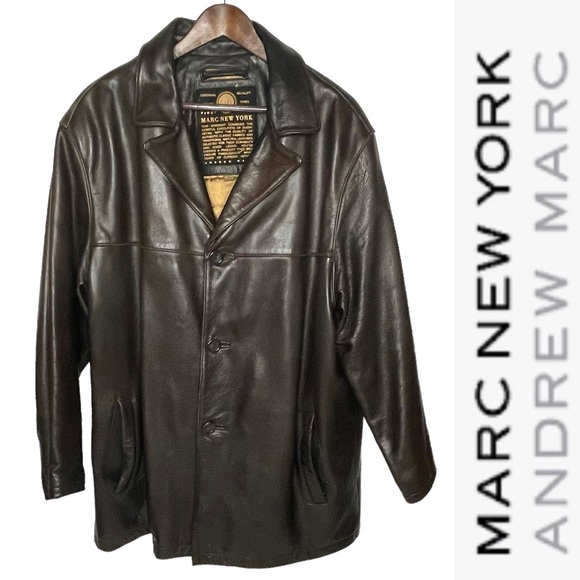Andrew Marc | Jackets & Coats | Vintage Mens Andrew Marc Marc Ny Brown ...